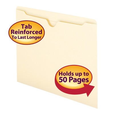 Smead Project File Jacket, Reinforced Straight-cut Tab, Preprinted ...