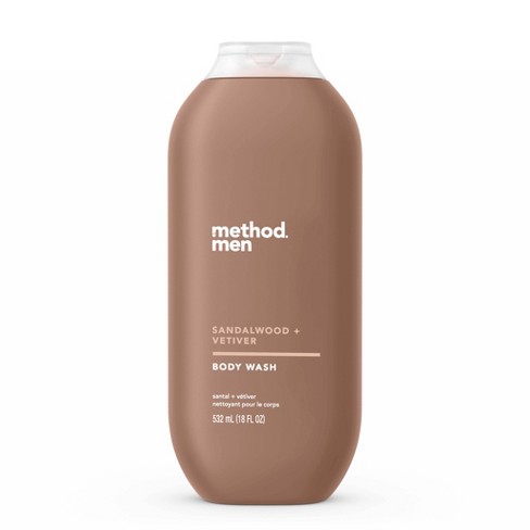 Method Men's Body Wash Sandalwood + Vetiver - 18 Fl Oz : Target