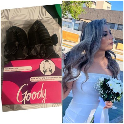 Goody Heatless Hair Curler With Claw Clips And Scrunchies - Black - 4ct ...