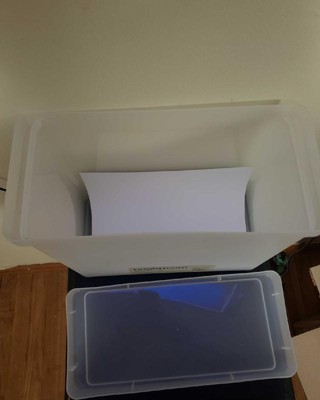 Plastic Hanging File Crate With Lid - Brightroom™ : Target