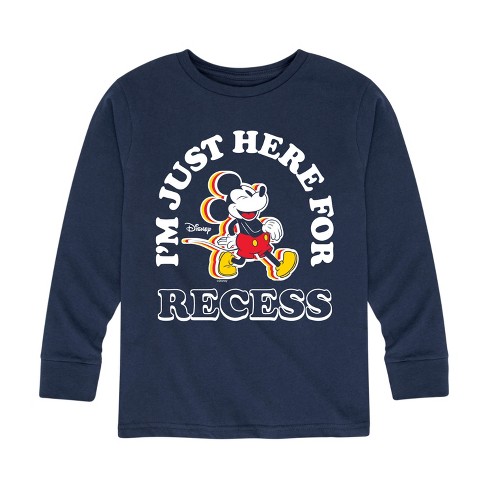 Boys' Disney I'm Just Here For Recess Long Sleeve Graphic T-shirt ...