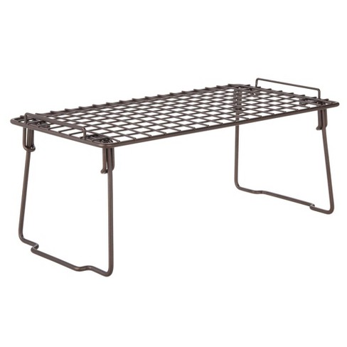 Mdesign Metal Stackable Closet Storage Organizer Shelf : Target