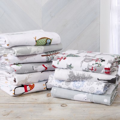 Printed Cotton Flannel Sheet Set : Target