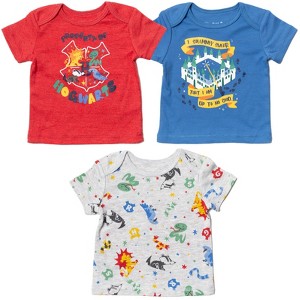 Harry Potter Gryffindor Hufflepuff Ravenclaw Newborn Baby Boys 3 Pack T ...