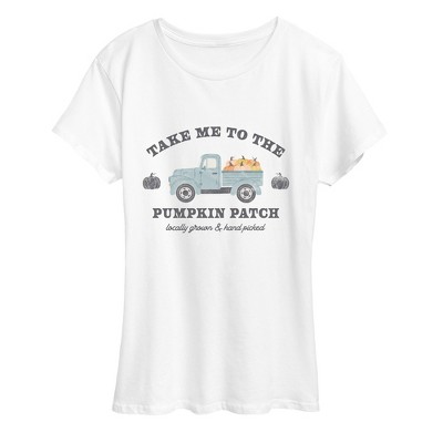 Women's - Instant Message - Pumpkin Patch Truck Short Sleeve Graphic T ...