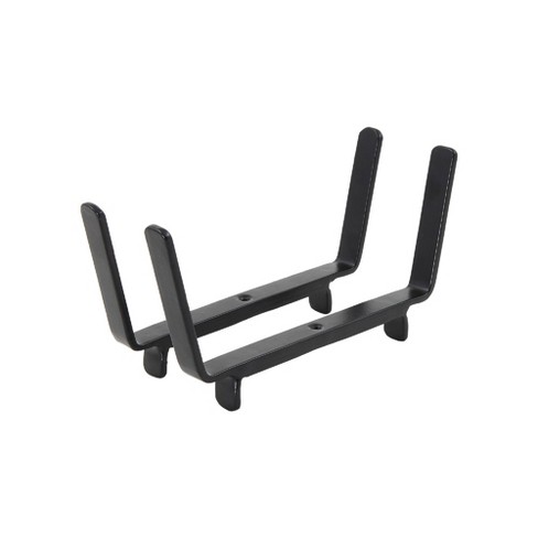 1" X 9.75" Wrought Iron Flower Box Brackets Black Powder Coated Finish ...