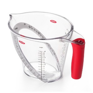 Oxo 4 Cup Angled Measuring Cup: Large Liquid Plastic, Dishwasher-safe ...