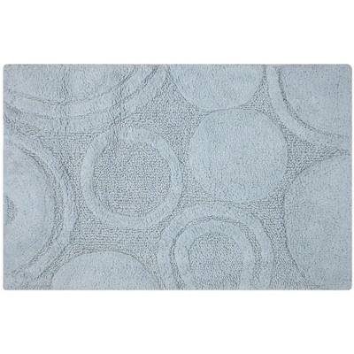 Orbit Bath Rug 220 GSF Soft Plush Cotton Non Skid Back Light Blue By ...