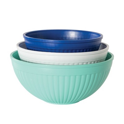 Nordic Ware 3 Piece Prep And Serve Mixing Bowls : Target
