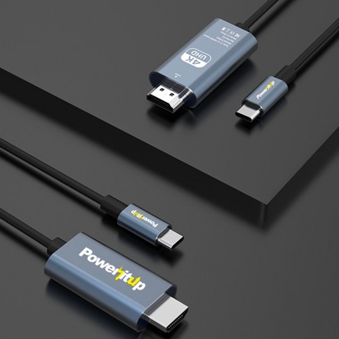 Power It Up 6 Ft. Usb-c To Hdmi 4k High Speed Cable - Package Of 2 ...