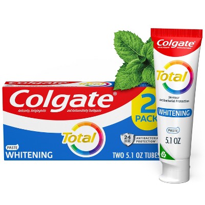 Colgate Total Whitening Toothpaste - 5.1oz/2pk : Target