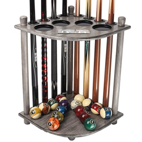 8 Pool Cue Corner Rack - Grey : Target