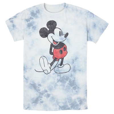 Men's Mickey & Friends Retro Mickey Mouse Sketch Acid Wash T-shirt ...