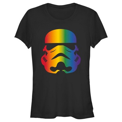 Adult Star Wars Large Rainbow Pride Stormtrooper T-shirt - Black - 2x ...