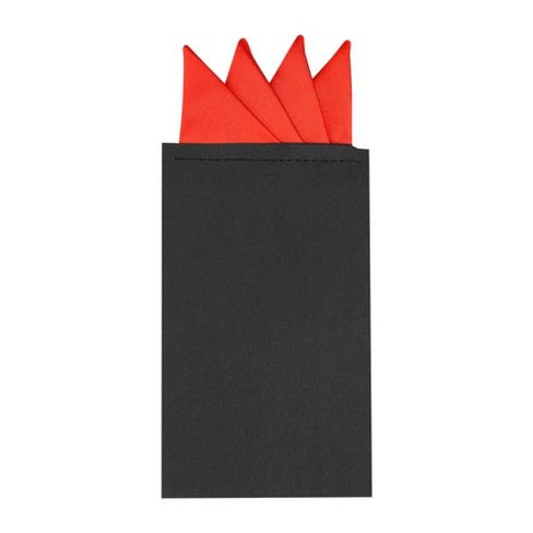 Inspire Chic Men's Solid Triangles Pre-folded Pocket Squares On Card ...