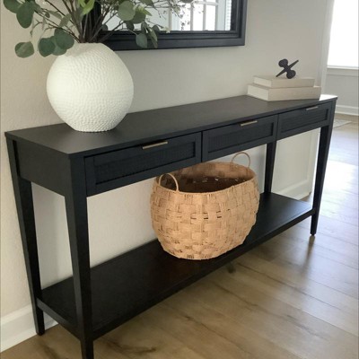 East Bluff Woven Drawer Console Table - Threshold™ Designed With Studio ...
