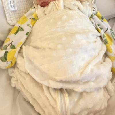 Halo Sleepsack Swaddle Wrap Plushy Dot Velboa - Blue S : Target