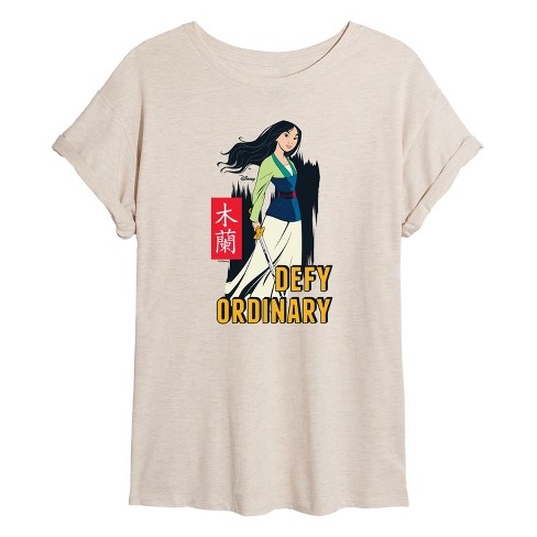 Women's - Disney - Defy Ordinary Oversized Graphic T-shirt : Target
