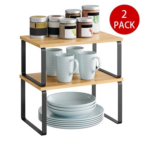 2 Pack Cabinet Organizer Shelf, Kitchen Counter Shelves, Kitchen ...