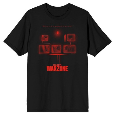 Call Of Duty Warzone 5 Red Boxes Men's Black T-shirt-xx-large : Target