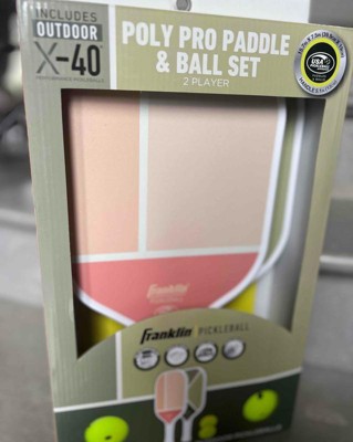 Franklin Sports 2 Player Poly Pro Pickleball Set With Balls - Pink ...