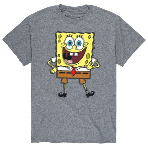 Men's Spongebob Squarepants Greetings Blurred Spongebob Short Sleeve ...