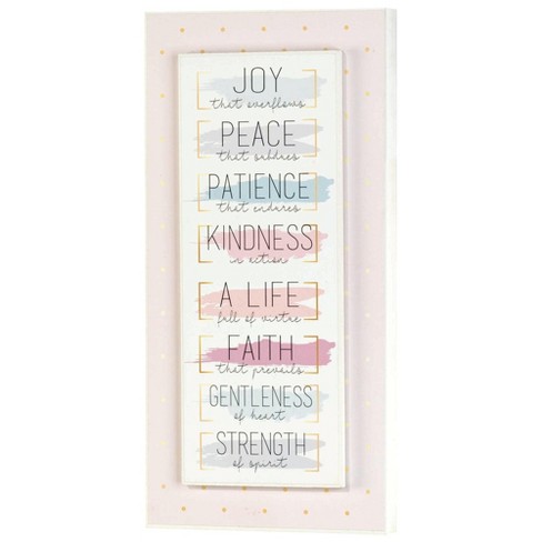 Dicksons Joy Peace Patience Kindness A Life Faith Strength Multicolor ...