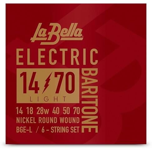 La Bella Bge Electric Baritone 6-string Guitar String Set : Target