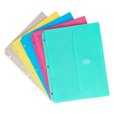 C-line Write-on Poly File Jackets, Assorted Colors, Box Of 25 : Target