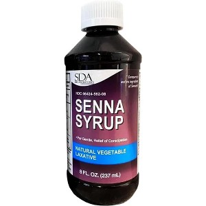SDA Laboratories Senna Lax Syrup Natural Vegetable Laxative for Gentle ...