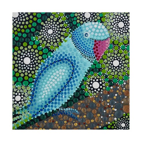 Trademark Fine Art - Amy Diener Jungle Parrot Canvas Art - 35 X 35 : Target