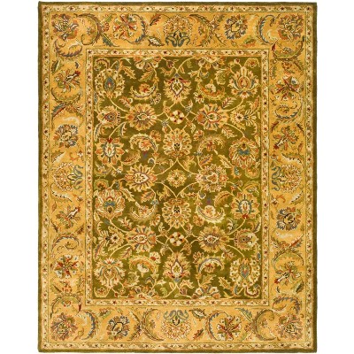 Classic Cl758 Hand Tufted Area Rug - Olive/camel - 7'6"x9'6" - Safavieh ...