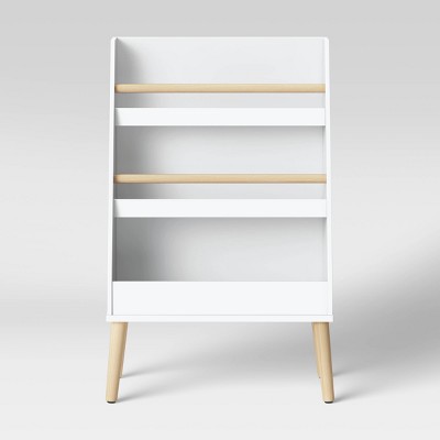 Pillowfort Brandclub Modern Tall Three Shelf Kids Bookshelf White Pillowfort