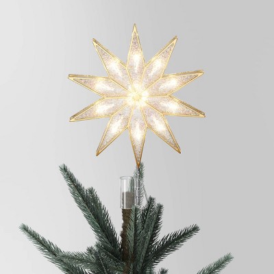Ornativity Glitter Star Tree Topper - 8" - Gold : Target