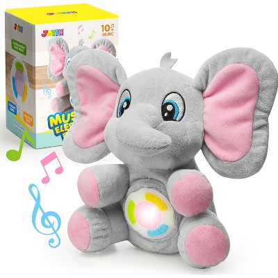 Joyfy Musical Elephant Plush Baby Toy, Stuffed Animal With Music ...