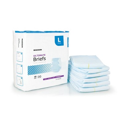 Mckesson Ultra Briefs, Incontinence, Heavy Absorbency, Unisex, Large ...