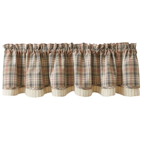 Park Designs Gentry Lined Layered Valance 72'' X 16'' : Target