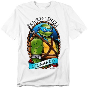 Men's Teenage Mutant Ninja Turtles IDW Leonardo Tattoo T-Shirt : Target