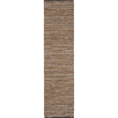 Vintage Leather Vtl103 Hand Woven Runner Rug - Beige - 2'3"x6 ...