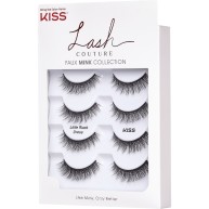 Kiss Lash Couture Faux Mink Collection Fake Eyelashes - Little Black ...