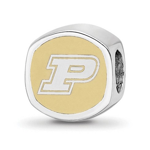 Black Bow Jewelry Sterling Silver Purdue Boilermakers Ncaa Bracelet ...