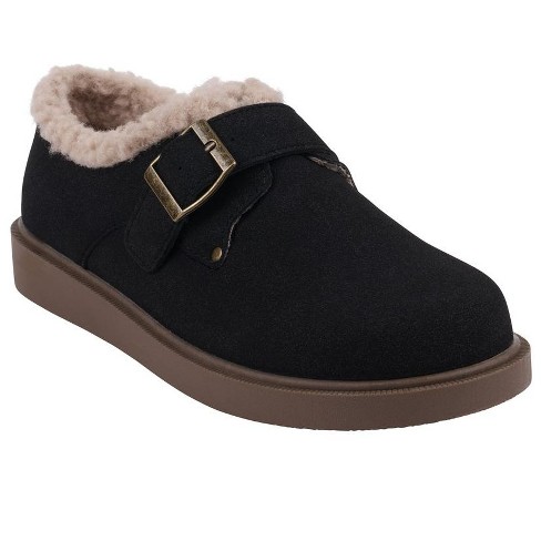 Women's Ezra Shearling Buckle Clogs : Target