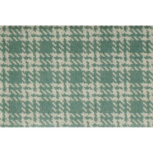 2'x3' Colorstar Hook Knit Door Mat Green - Bungalow Flooring: Indoor ...