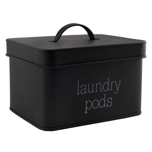 Auldhome Design Enamelware Laundry Pod Holder, Modern Farmhouse Laundry ...