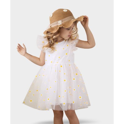Spring Blooms Daisy Tulle Dress Mia Belle Girls : Target