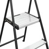Cosco 2-step Aluminum Folding Step Stool With Rubber Hand Grip (black ...