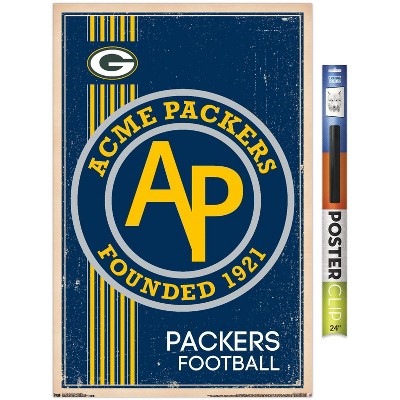 Nfl Green Bay Packers Fan Creations Heritage Logo 24" Round Sign : Target