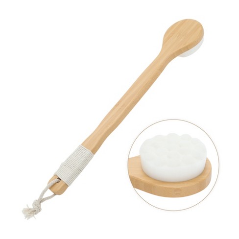 Unique Bargains Dry Brushing Body Brush Wood Color White 1 Pc : Target