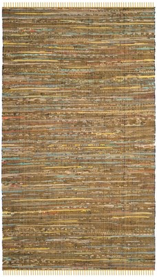 Rag Area Rug Rar240 Hand Woven Area Rug - Purple/multi - 5'x8 ...