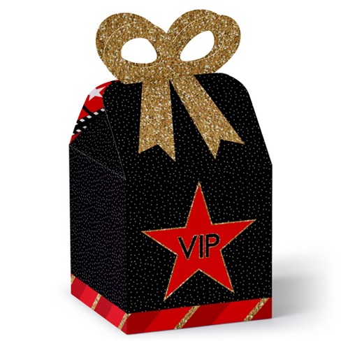 Big Dot Of Happiness Red Carpet Hollywood - Square Favor Gift Boxes ...